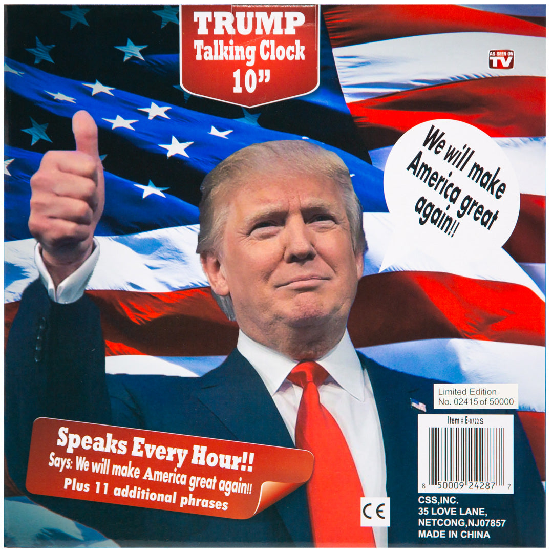 Limited Edition President Trump Talking Clock! – TalkingTrumpClock
